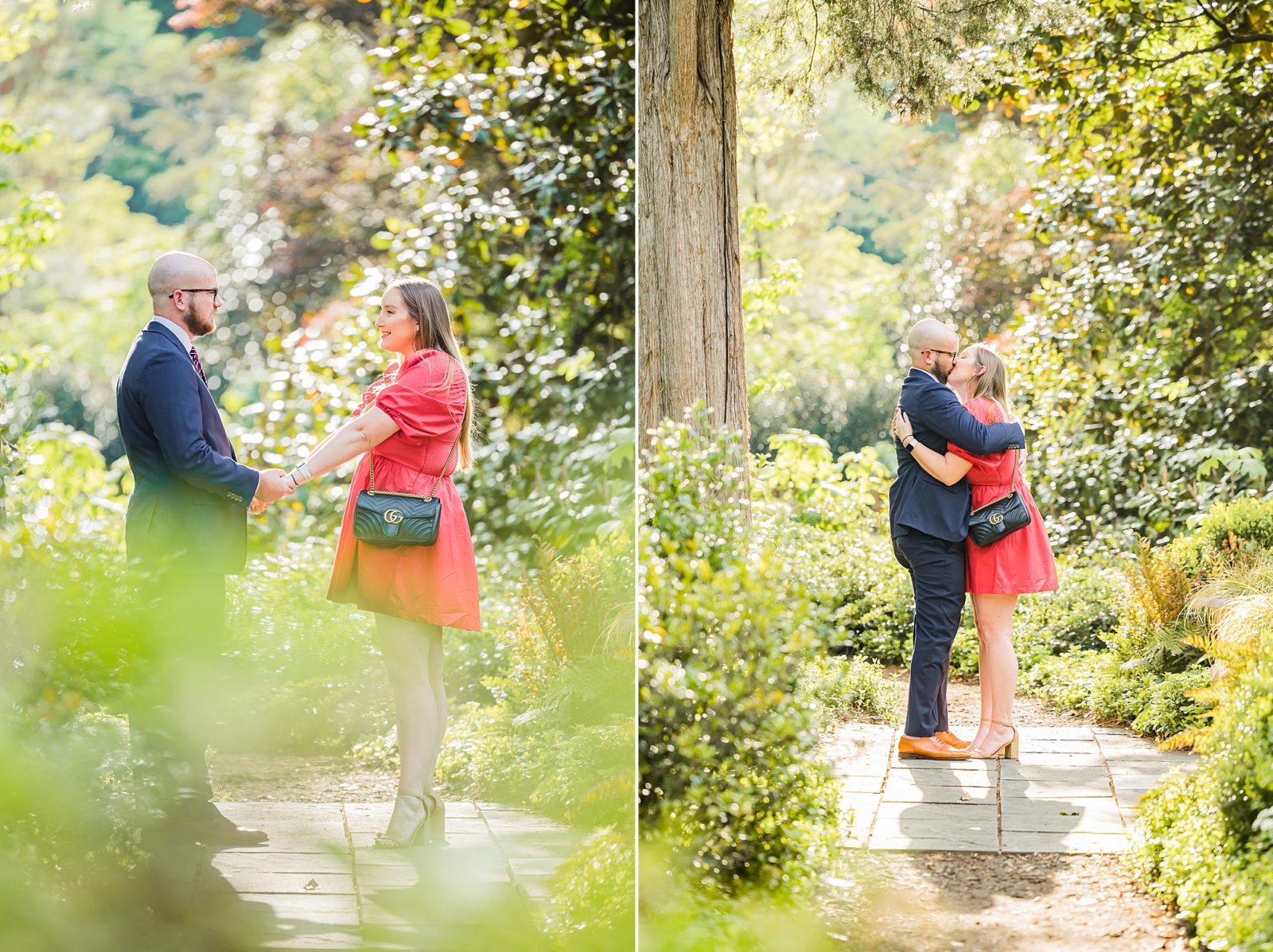 Surprise Duke Mansion Proposal in the Gardens